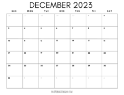 Free Printable 2023 Calendar Monthly Templates ⋆ One Top Knot Mama
