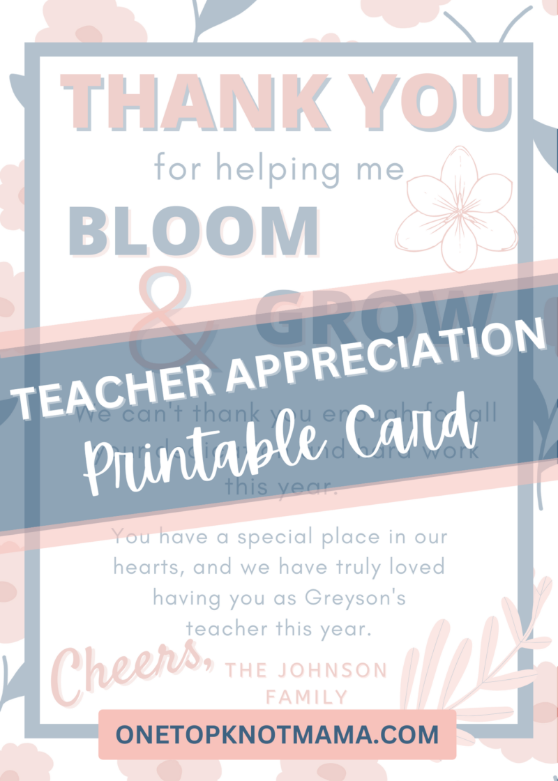‘Thank You for Helping Me Bloom’ Teacher Gift Free Printable ⋆ One Top ...