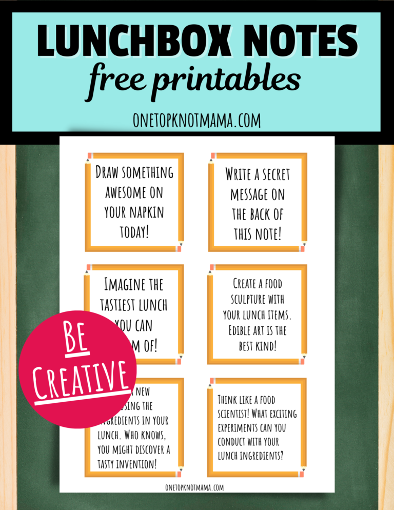 Creative Lunch Box Notes: How to Add Fun and Encouragement to Your ...