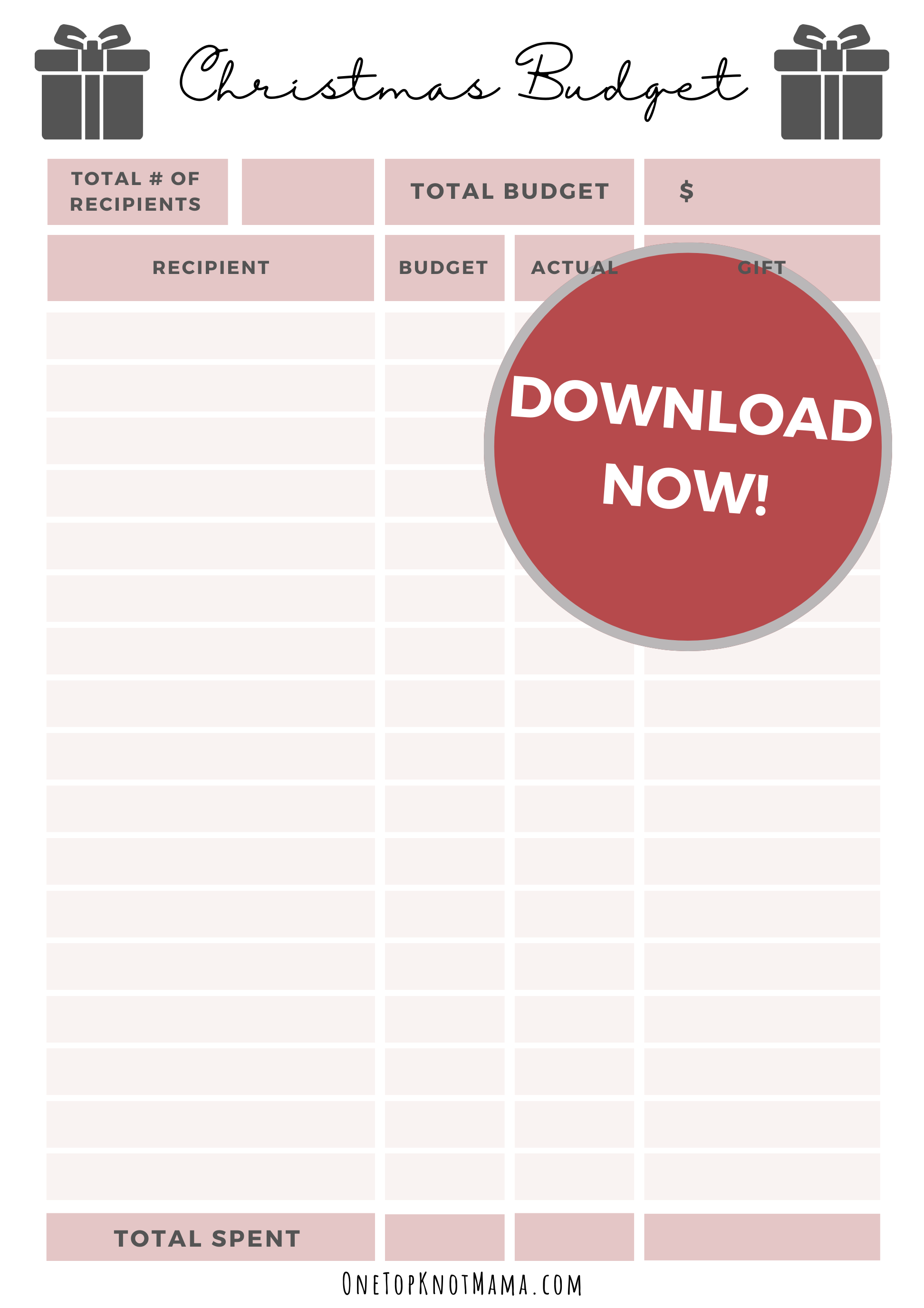 A Mom’s Ultimate Guide to a Christmas Shopping Budget ⋆ One Top Knot Mama