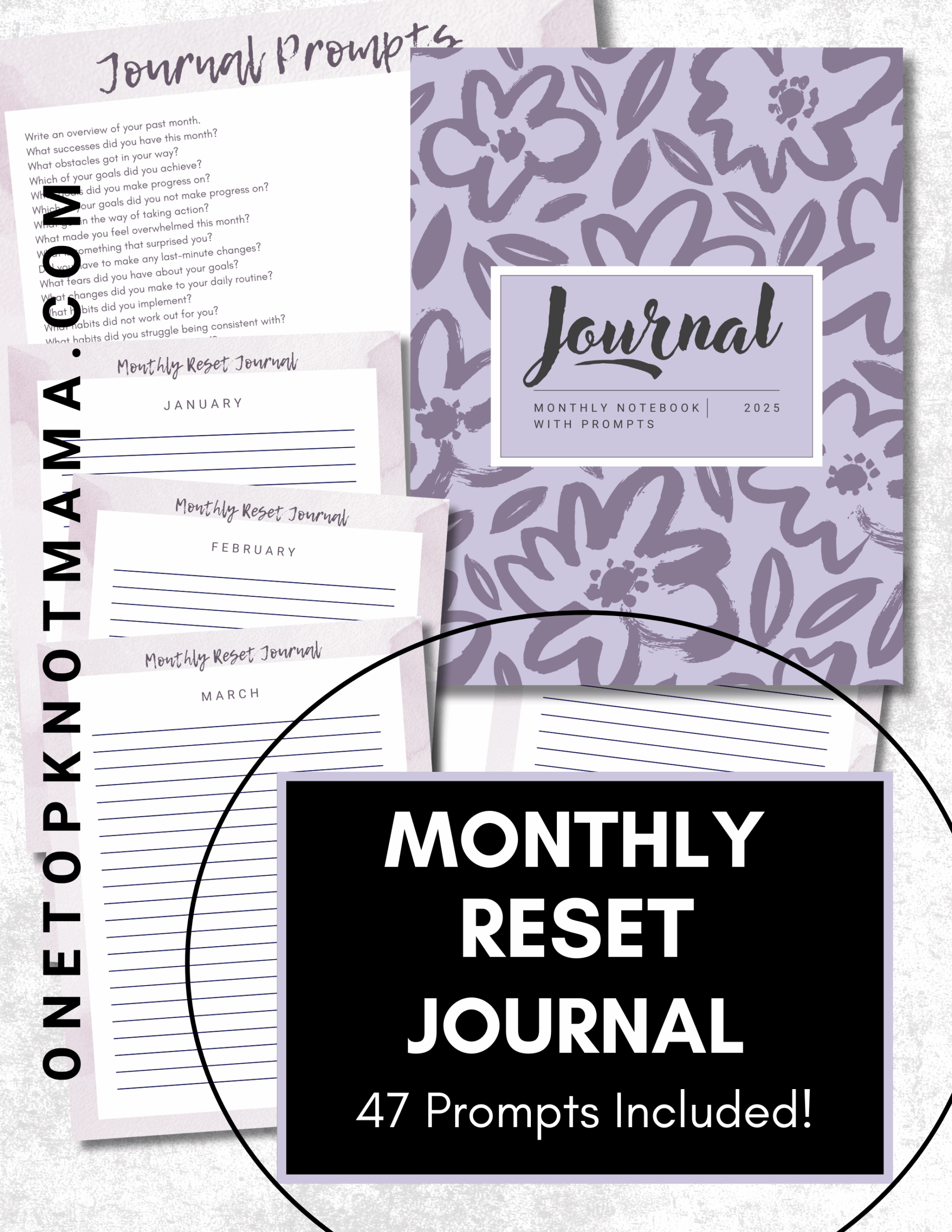 47 Helpful Prompts for Your Monthly Reset Journal ⋆ One Top Knot Mama