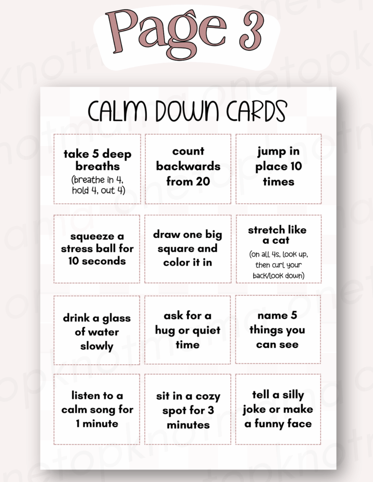 Helpful tips to teach your child to stay calm and focused when their ...